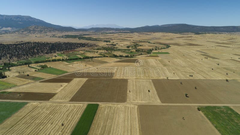 Rural Farmland, Large Fields and Development Plan Stock Image - Image ...