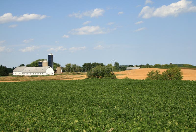 Rural farmland scenic stock image. Image of farmland, clouds - 2966617