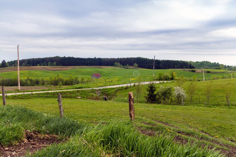 Rural fields landscape stock photo. Image of country - 72216854