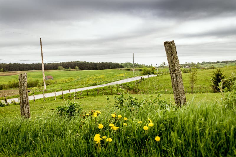 Rural Landscape Quebec Canada Stock Photo - Image of quebec, beauty ...