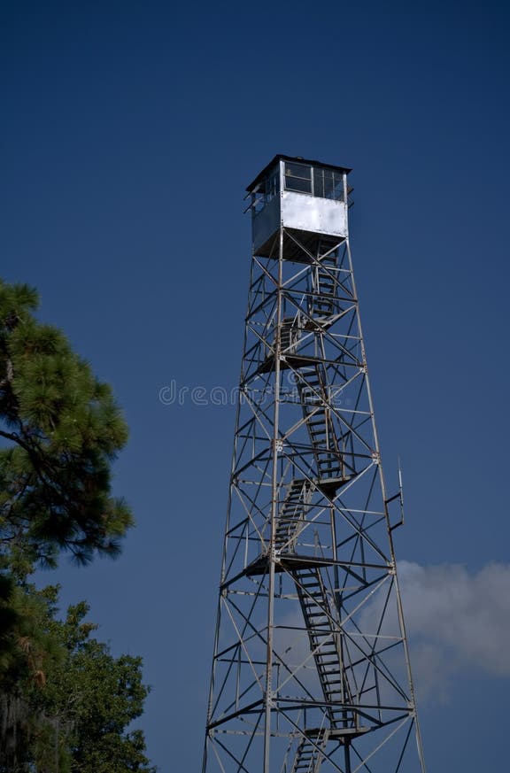 Rural Fire Watch Tower stock photo. Image of wathctower - 3962940