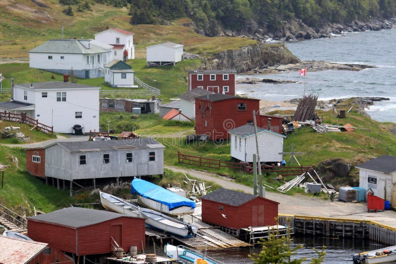 Rural fishing village stock photo. Image of harbour, houses - 14840932
