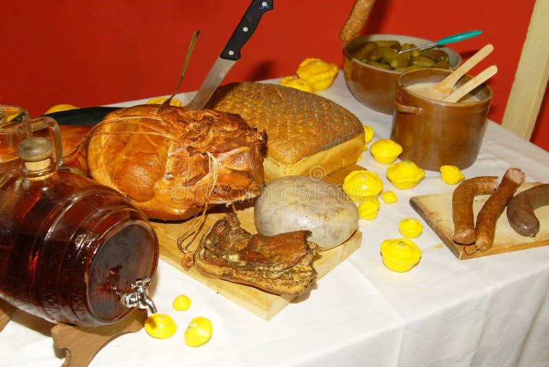 Rural food stock image. Image of mood, festive, sausage - 39718441