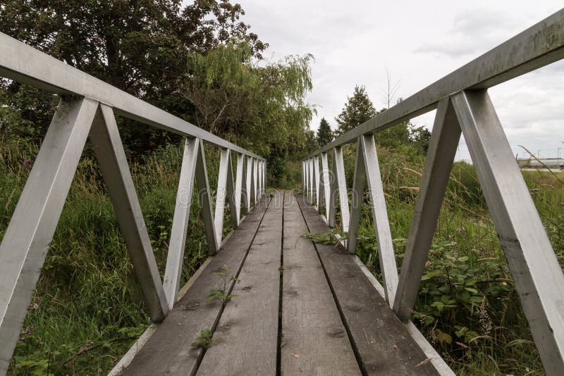 Rural Foot Bridge stock photo. Image of british, july - 44862660