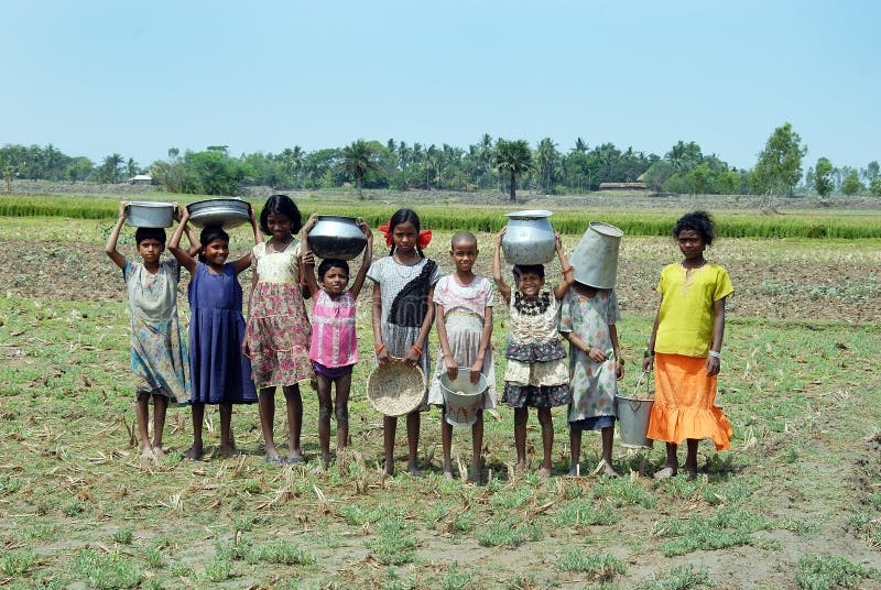 Rural Girl in India editorial image. Image of open, west - 25131150