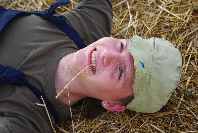 Rural guy stock image. Image of field, work, overcast - 13264827