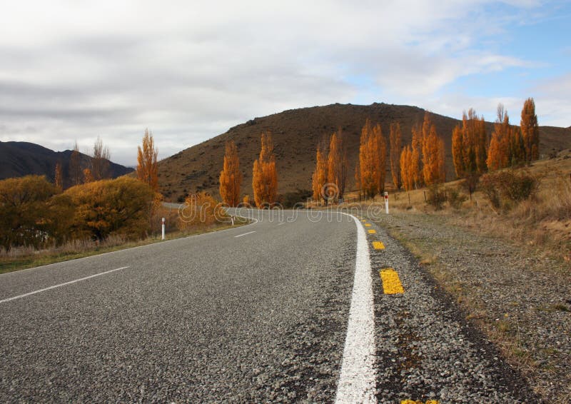 Rural Highway of New ZEaland Stock Image - Image of rural, south: 28728117