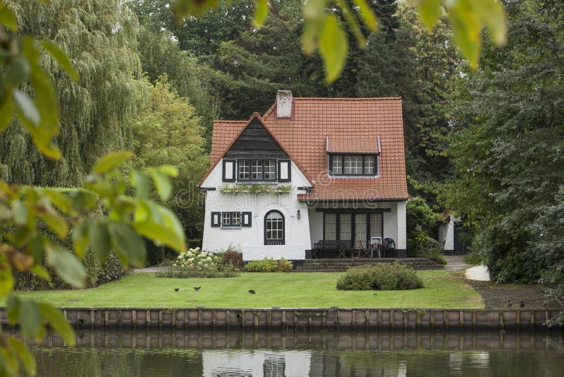 Rural home stock photo. Image of belgium, front, british - 33872506