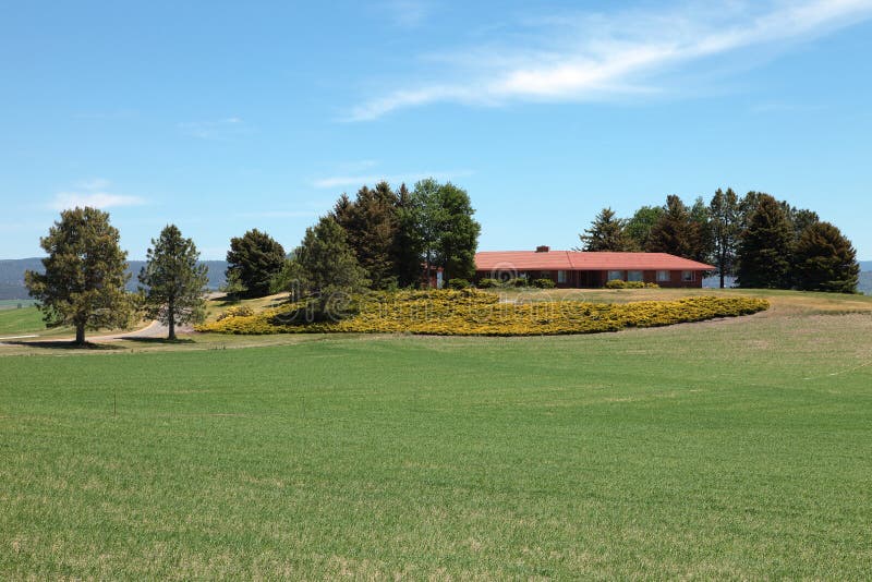 Rural Homestead, Living in a Countryside. Stock Image - Image of spaces ...