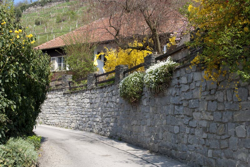 Rural house in Austria stock image. Image of exterior - 14400951