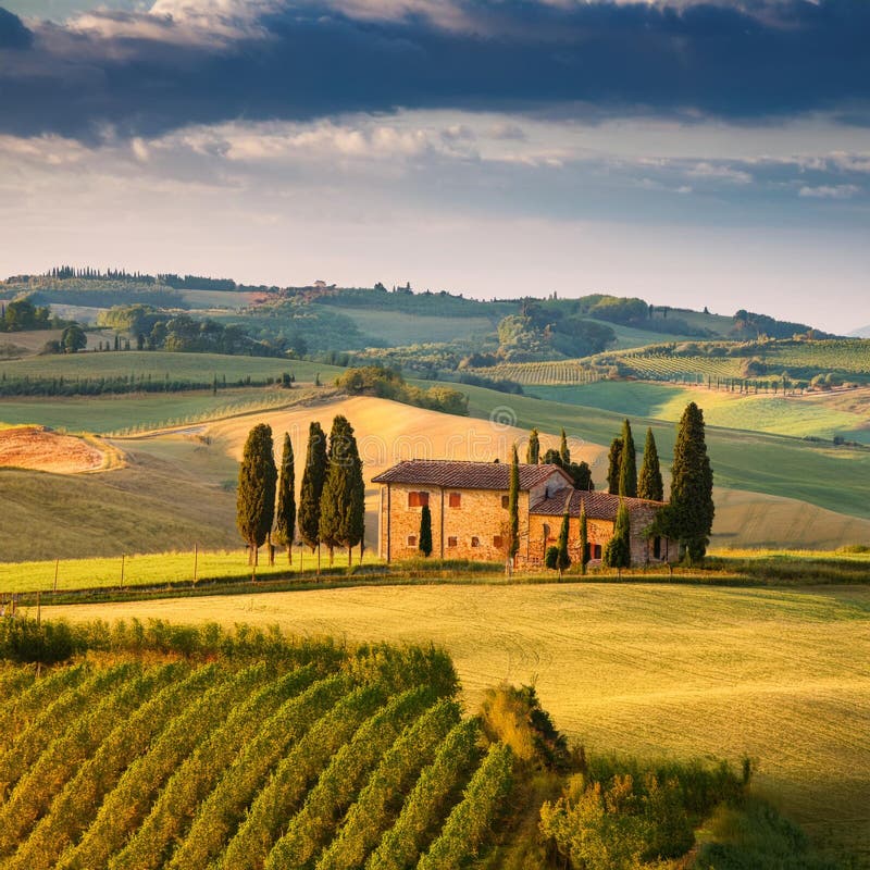 Rural House in Italy, AI Generated Stock Illustration - Illustration of ...