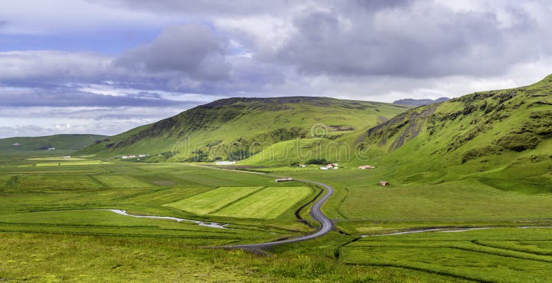 Rural Iceland Panorama stock photo. Image of color, panorama - 47995552