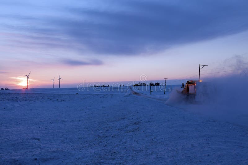 Rural Illinois winter time stock photo. Image of wind - 51203324