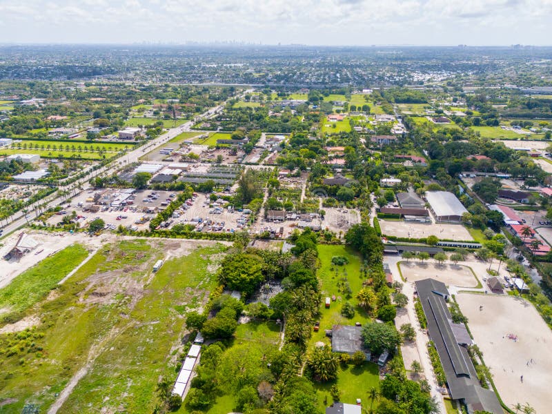 Rural Industrial District Kendall Miami Stock Image - Image of miami ...