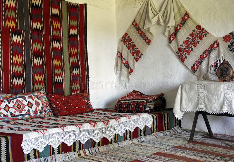 Interior of Traditional Country House Romania Editorial Photography ...