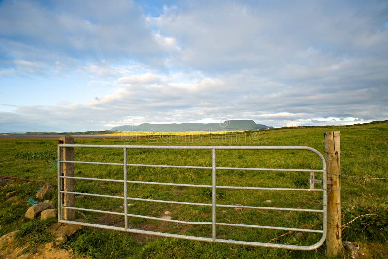 Farm Gates stock image. Image of hedgerow, enclosed, open - 34150409