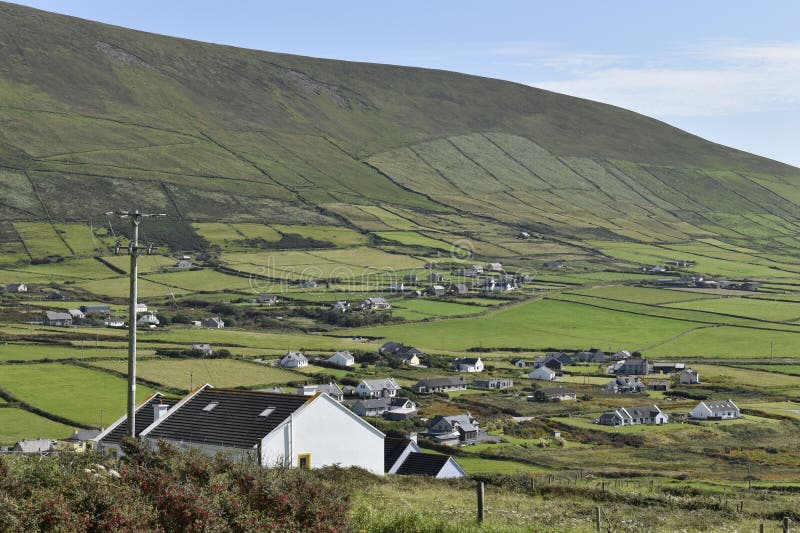 Rural Irish Houses in a Scenic Countryside Setting Stock Image - Image ...