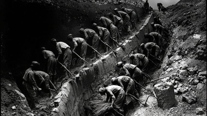 Rural Labor during Industrialization Stock Photo - Image of methods ...