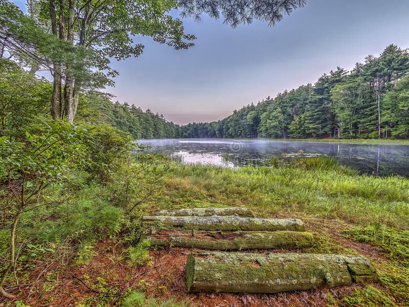 Rural Lake in Sullivan County Stock Photo - Image of grass, upstate ...