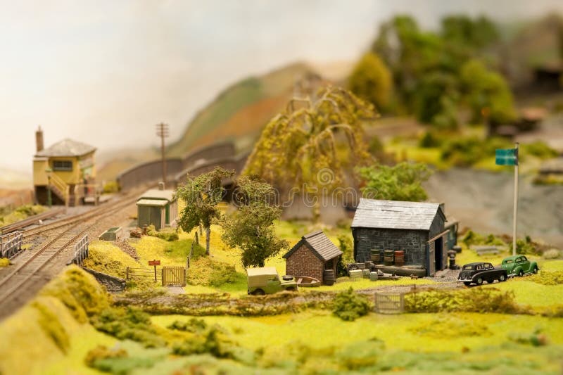 Rural landscape stock photo. Image of miniature, models - 16556936