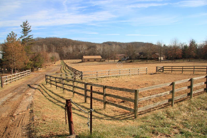 Mountain Ranch Landscape stock photo. Image of white - 34407496