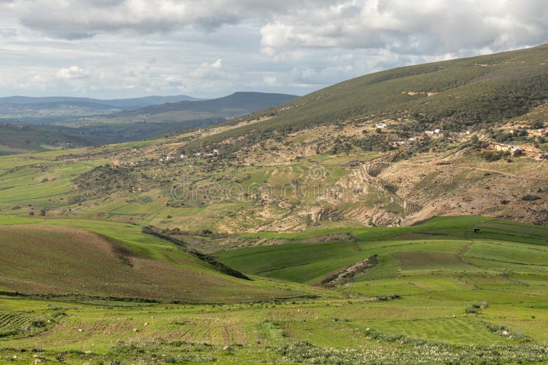 Rural Landscape in Bazina Joumine, Bizerte Stock Image - Image of ...