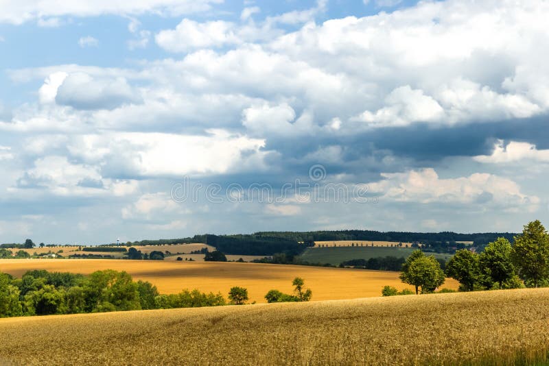 Rural Landscape in Czech Republic Stock Image - Image of outdoor ...
