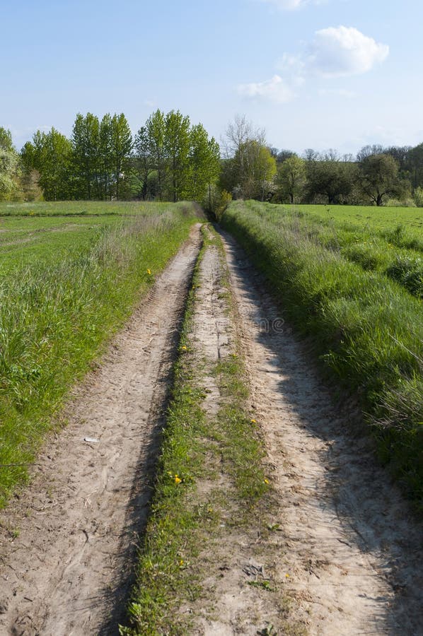Rural Landscape Eastern Poland Stock Photo - Image of plowed, ground ...