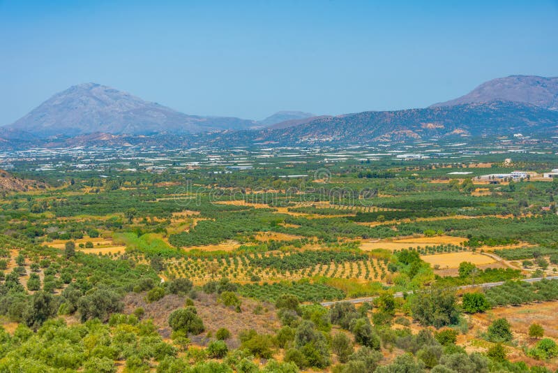 Rural Landscape of Greek Island Crete Stock Image - Image of greece ...