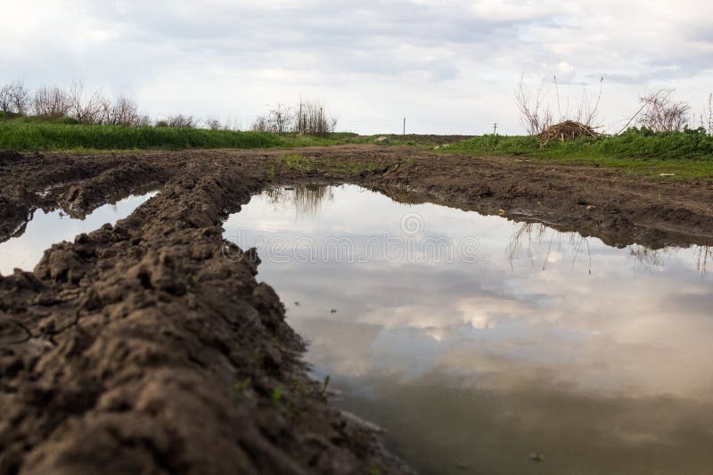Rural Landscape with Green Fields, Soil Texture and Slops Stock Image ...