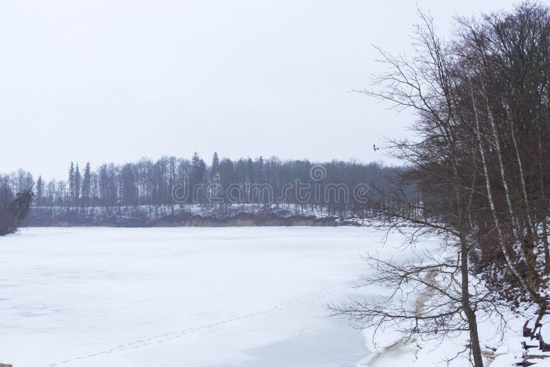 Rural landscape stock image. Image of march, nature, winter - 88388977