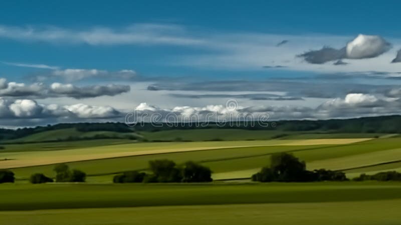 Rural Landscape with Motion Blur in Austria Stock Photo - Image of ...