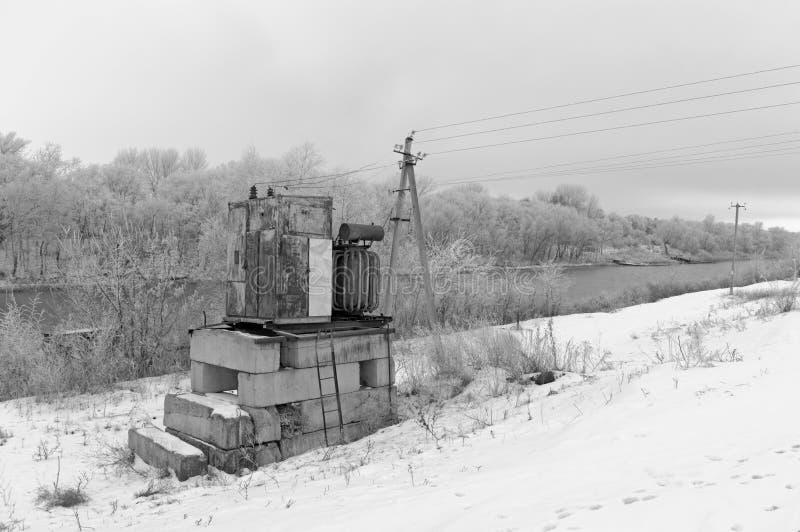 Transformer In Rural Iowa Electrical Substation Stock Photo - Image of ...