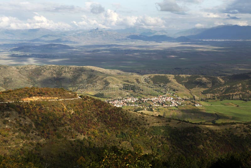 Rural Landscape and Plains of Macedonia Stock Image - Image of krushevo ...