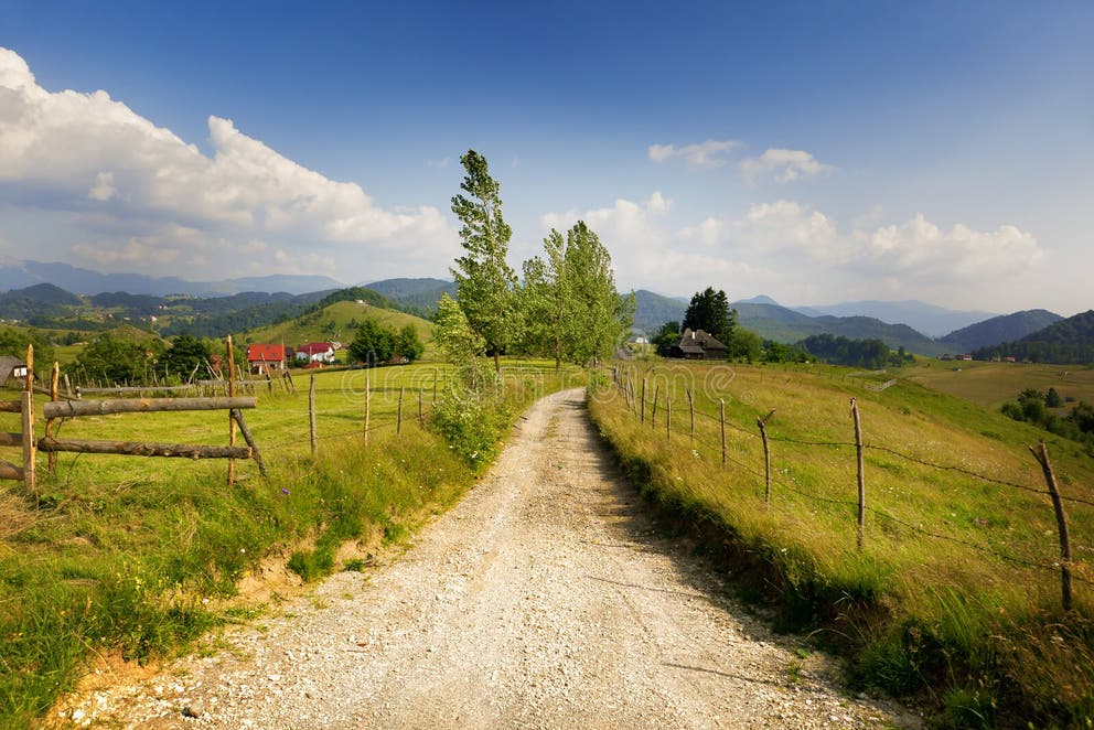 Rural Landscape from Romania Stock Photo - Image of romanian, farming ...