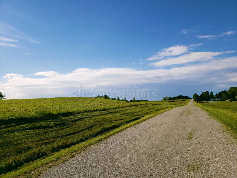 Rural Landscape Scene in Late Spring, Ohio Stock Photo - Image of ...