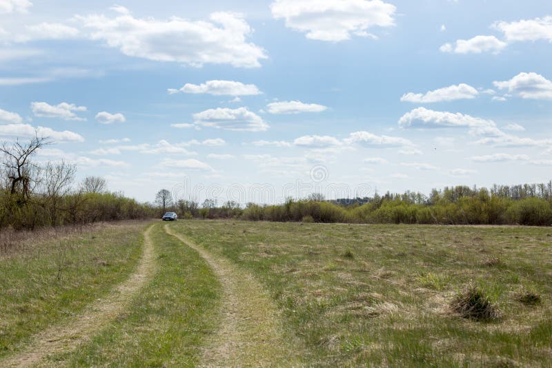 Rural landscape in spring stock image. Image of country - 187913959