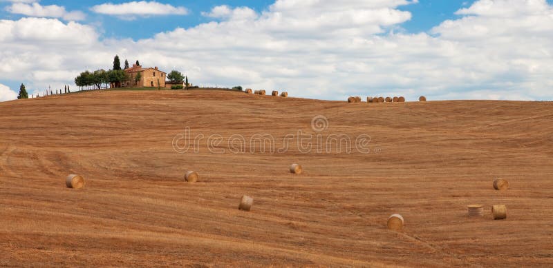 Rural landscape Tuscany. stock photo. Image of blue, countryside - 15916152