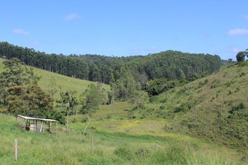 Rural Landscape Typical of a Small Town in the State of Minas Gerais ...