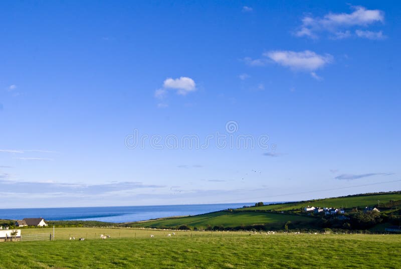 Rural Landscape in Wicklow, Ireland Stock Image - Image of garden ...