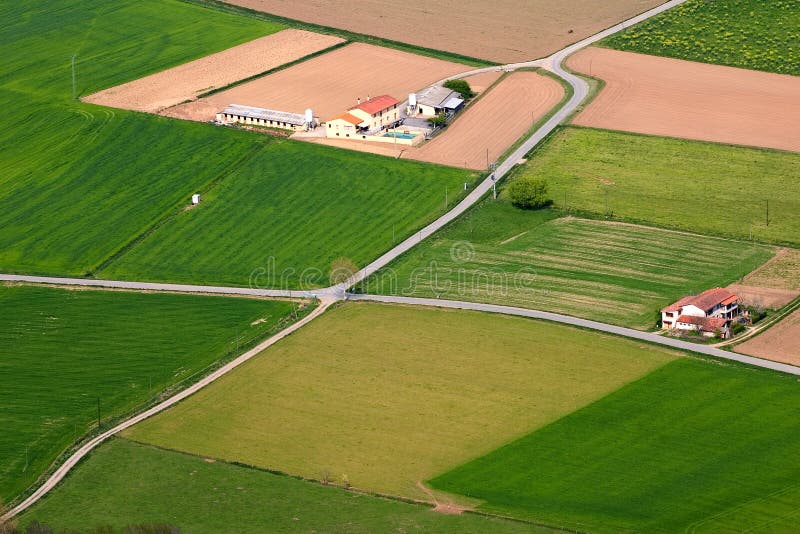 Rural life stock image. Image of meadows, tiles, aerial - 756637