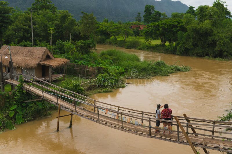 Rural Life in Vangvieng Laos Editorial Photography - Image of asian ...
