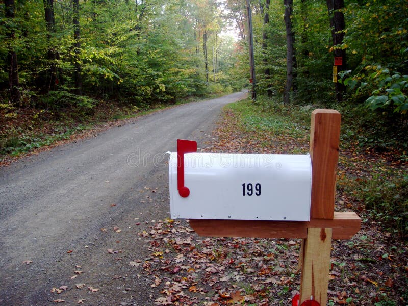 Rural mailbox stock image. Image of flag, address, post - 3924153