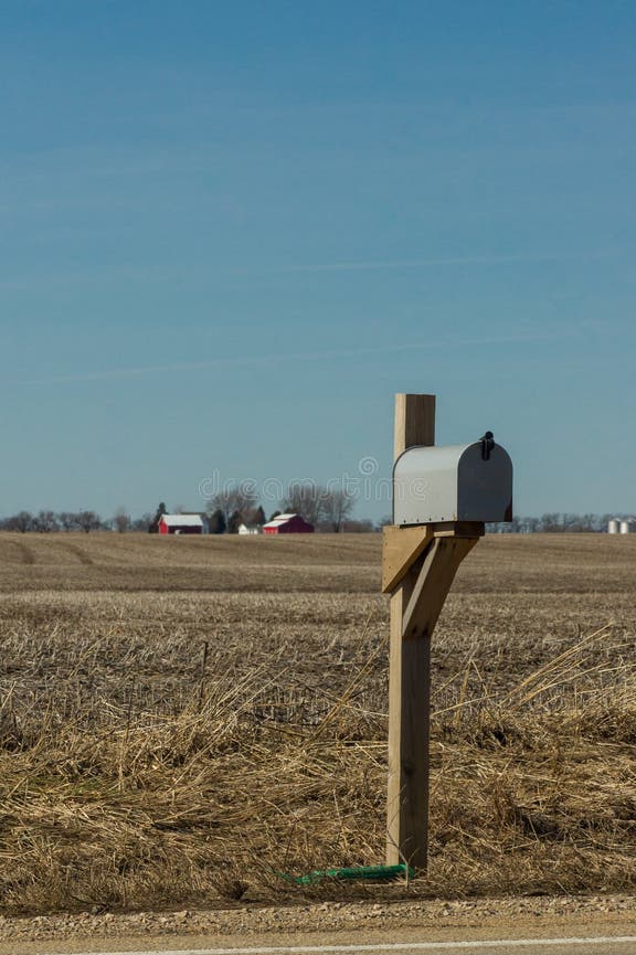 Rural Mailbox. stock photo. Image of barn, envelope, mailbox - 67062880