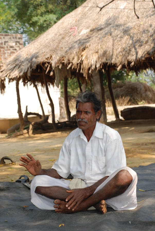 Rural man India editorial stock image. Image of village - 87249174