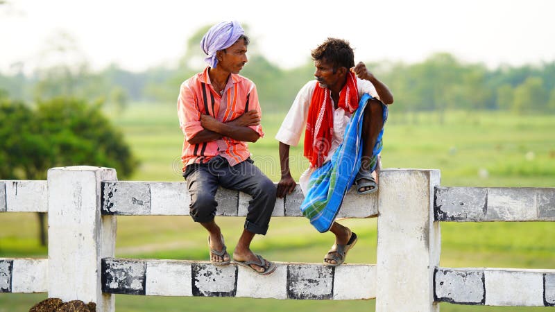 Rural Man Talking Each Other Editorial Image - Image of collaboration ...