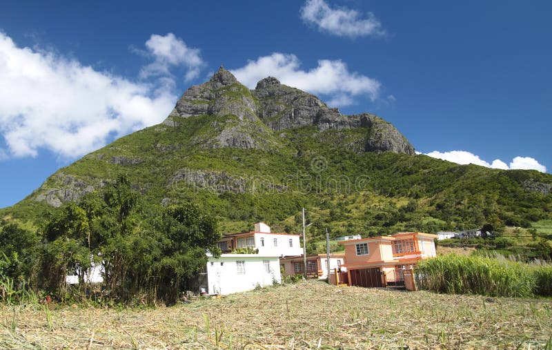 Rural Mauritius stock image. Image of habitat, mountain - 15316925