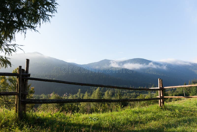 Rural Mountain Village, Holiday Location Stock Photo - Image of tree ...