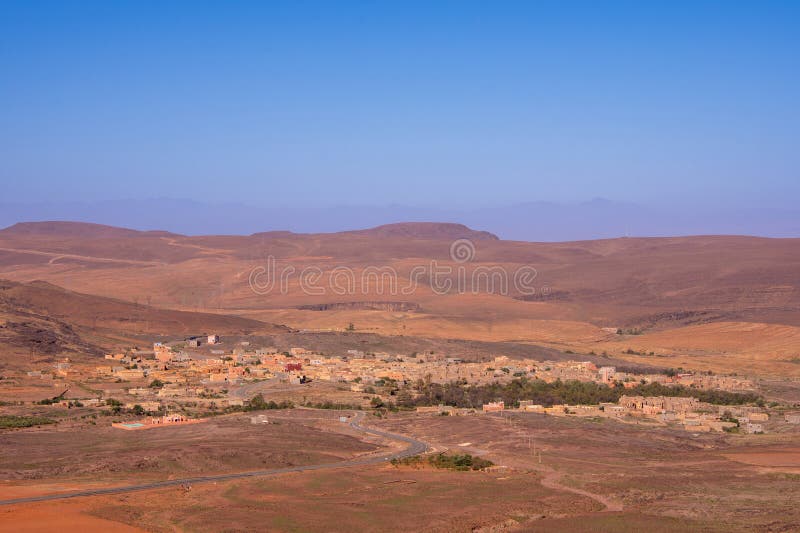 Rural and Mountainous Landscape in Morocco Stock Photo - Image of atlas ...