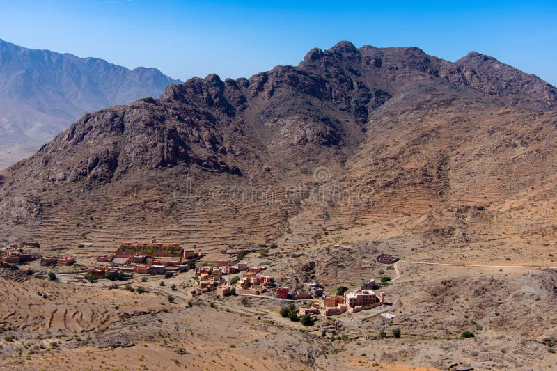 Rural and Mountainous Landscape in Morocco Stock Photo - Image of ...